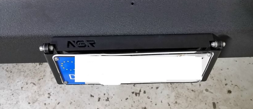 NSR - Kennzeichen Halter Klappbar vorne für Wrangler JL ab 2018 | NSR-1008